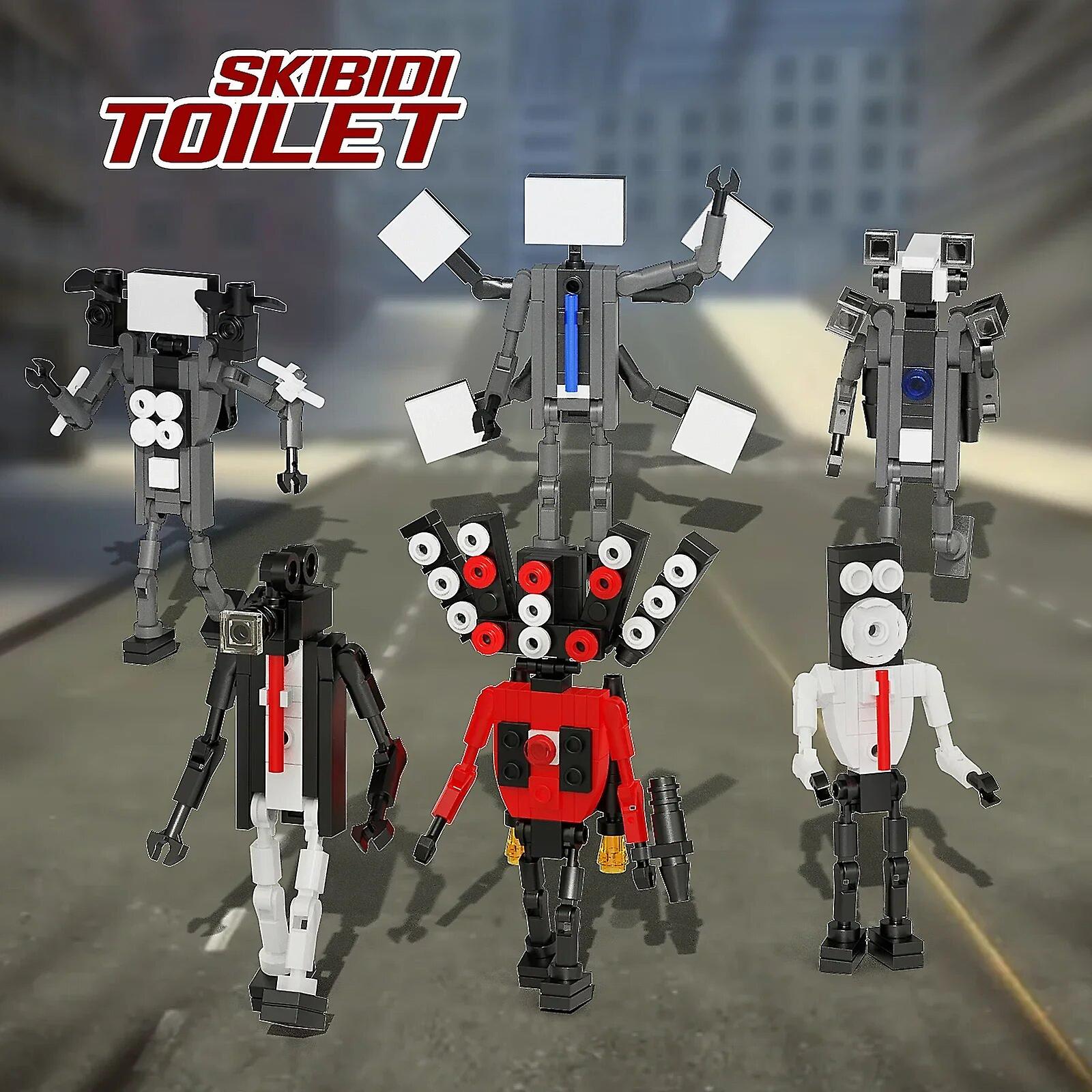 New 6-in-1 Skibidi Toilet Speaker Titan And Camerama Building Blocks ...