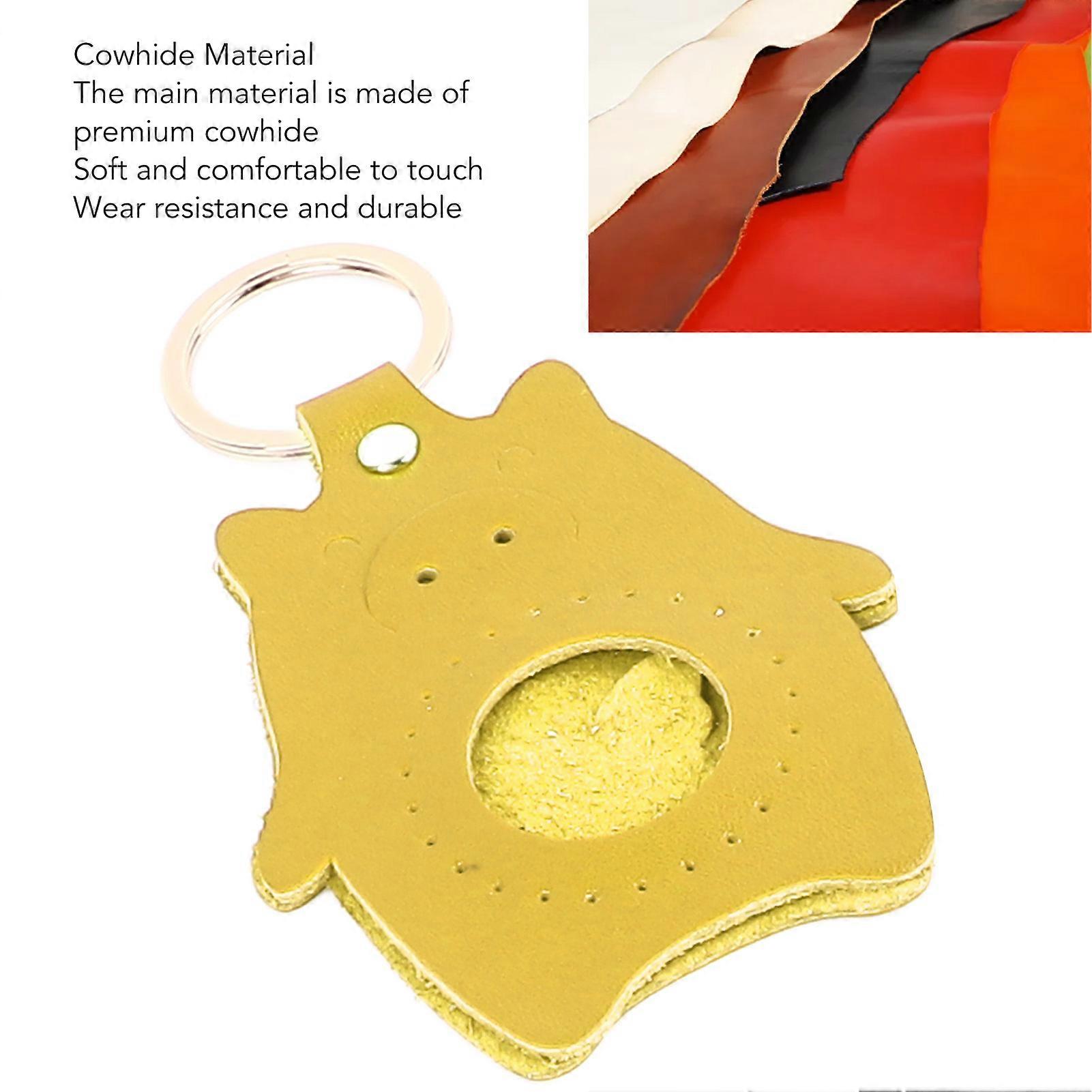 5 Sets Leather Key Fob Kit Cute Cartoon Piggy Shape Diy Leather Key ...