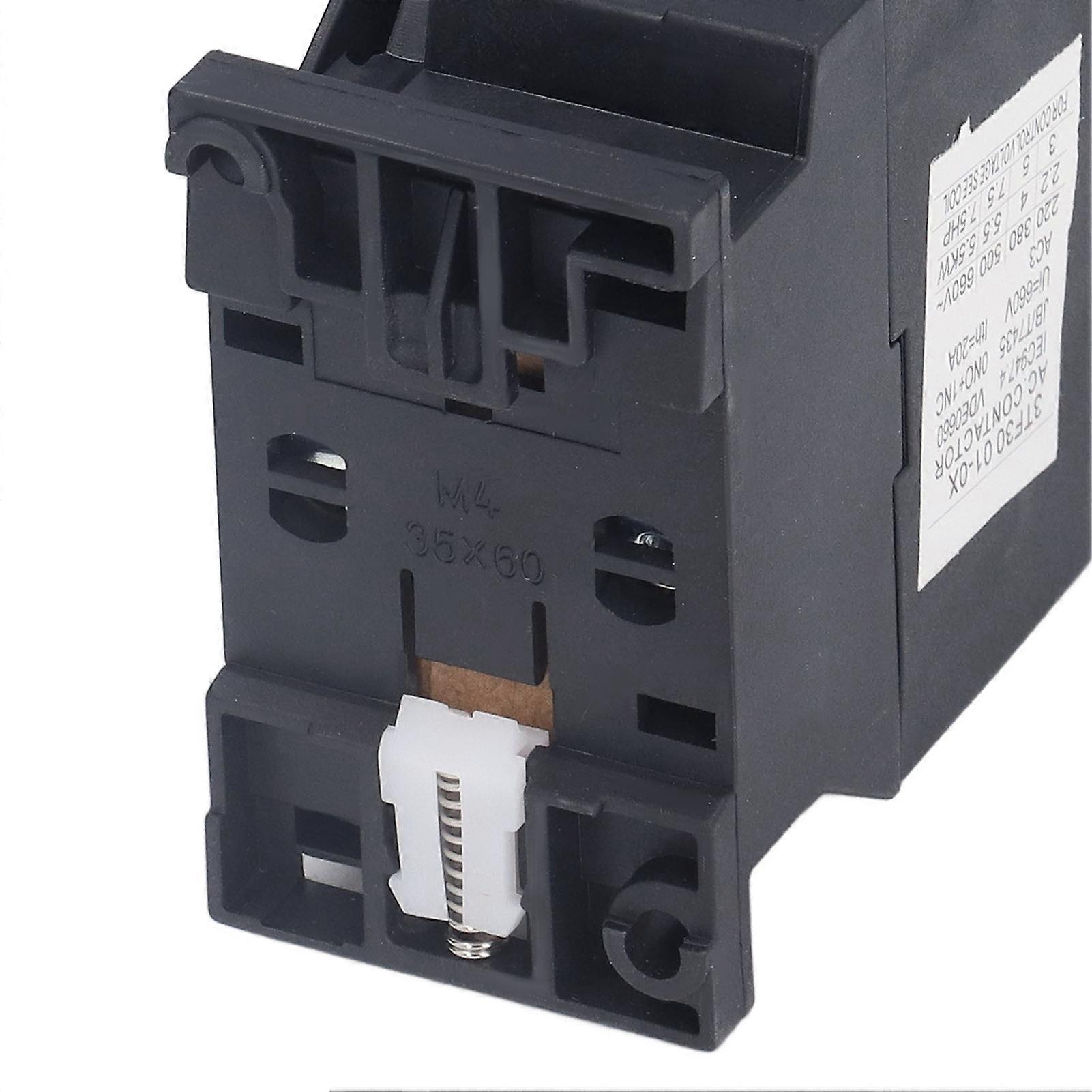 AC Contactor DIN Rail Mount Circuit Control Contactor 220V 50Hz 9A 1 ...