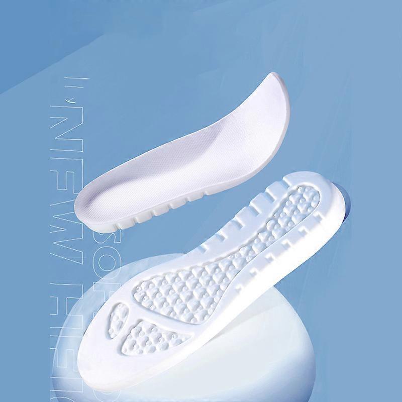 Full Length Inner Heightening Shoe Insoles Elastic Breathable Shock ...