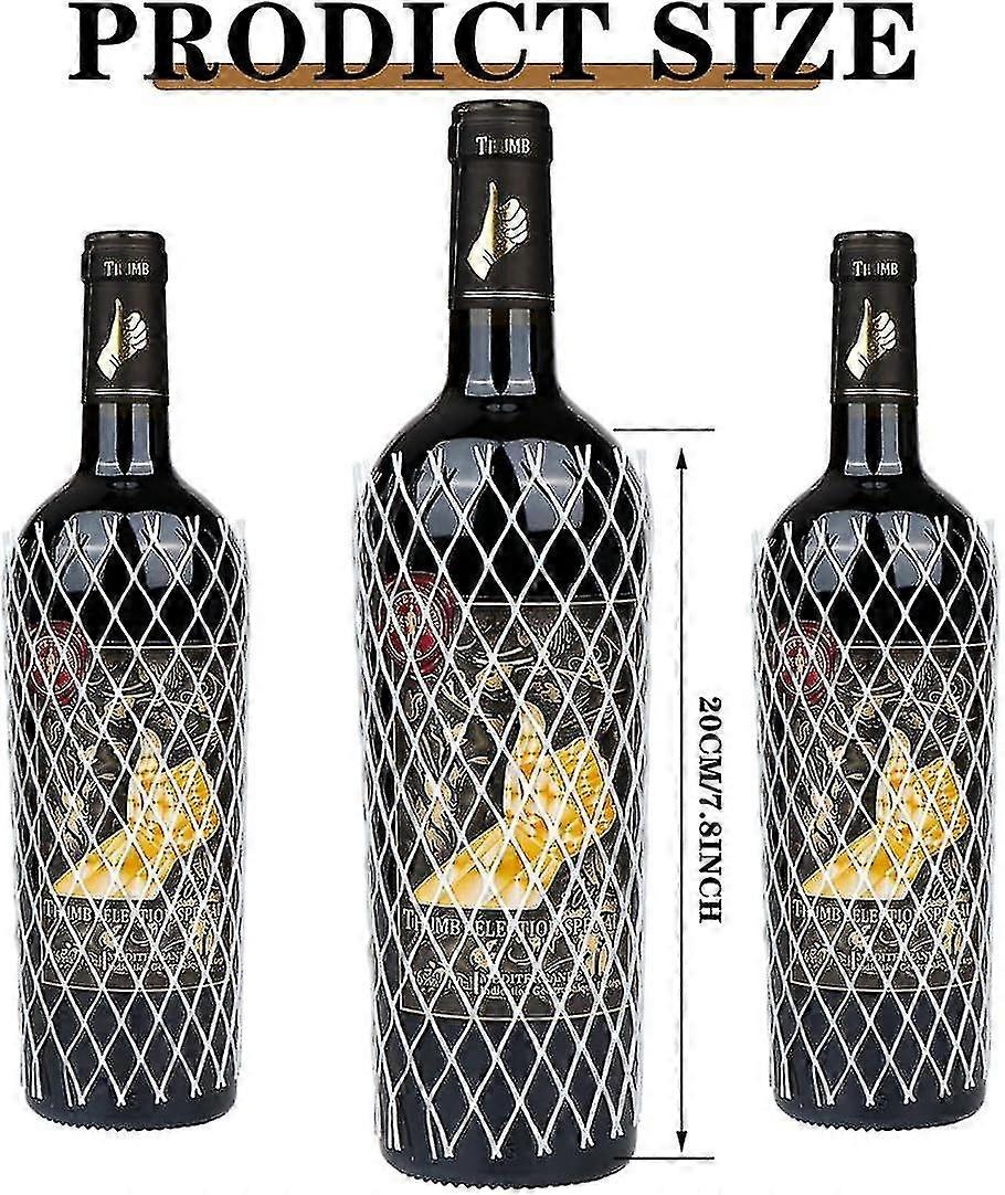 Wine Bottle Protector - Mesh Liquor Bottle Sleeves (7.8 Inch) - 30 ...