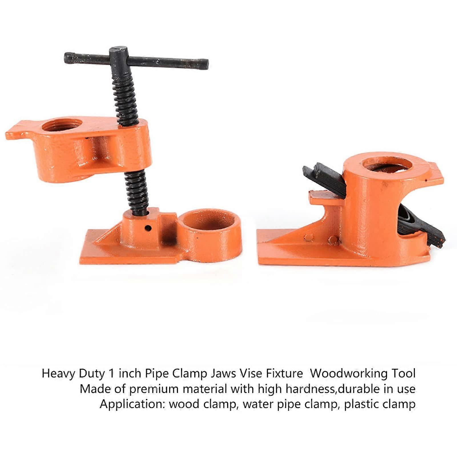 1 inch Pipe Clamp, Heavy Duty Pipe Clamp Jaws, Pipe Clamp Vise Fixture ...