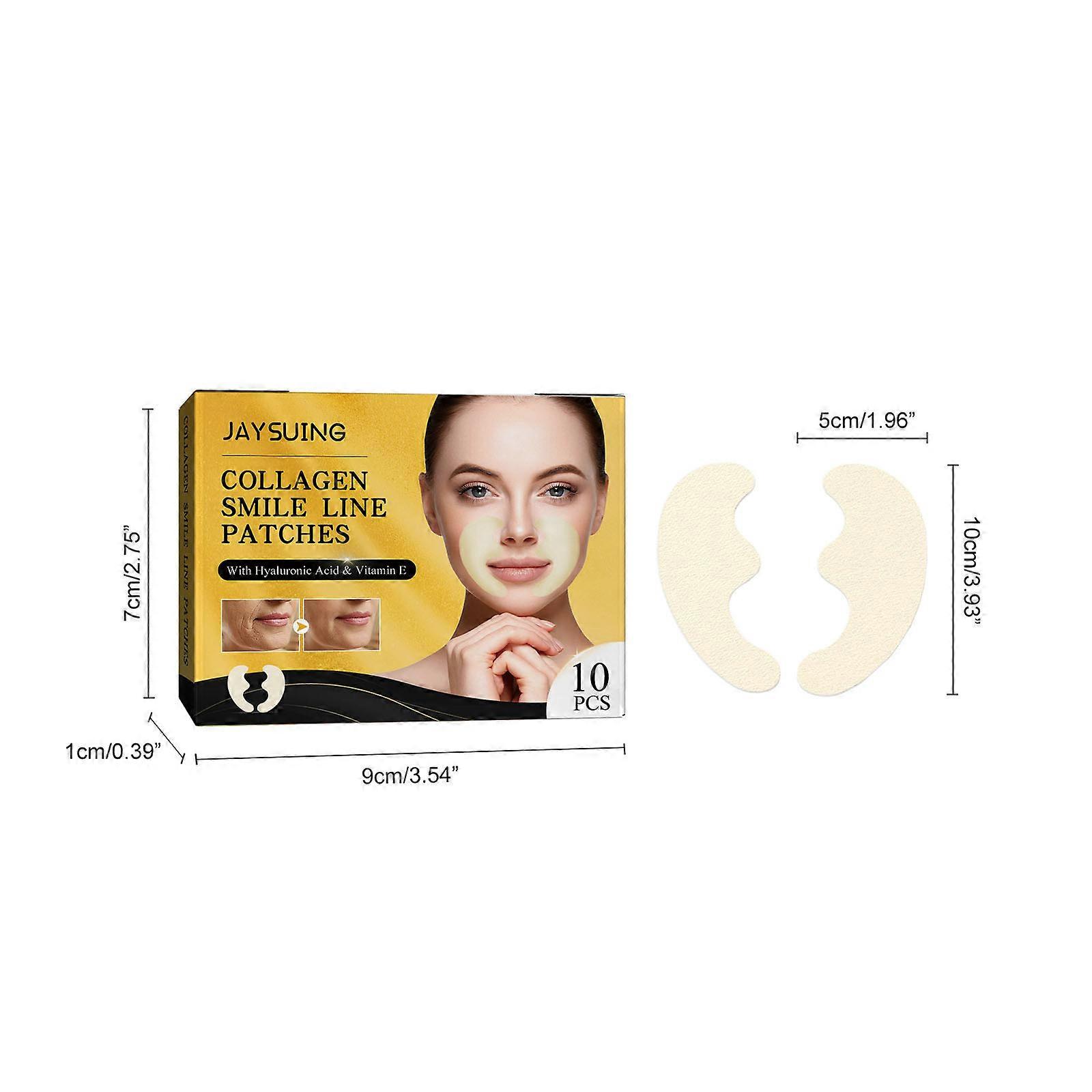 Facial Mask Smile Line Patches - 5 Pairs - Anti-Wrinkle Facial Strips ...