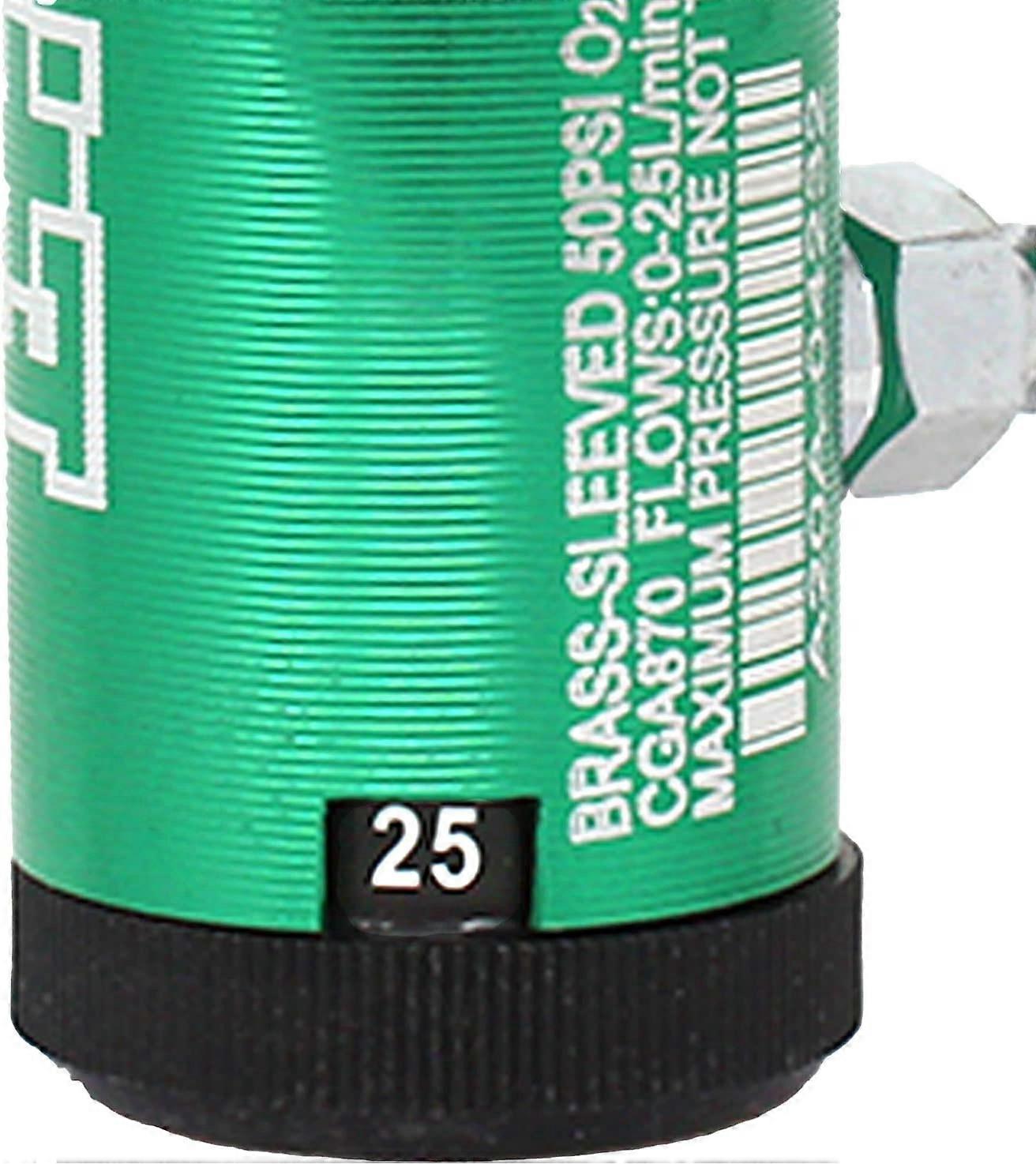 First Aid Oxygen Regulator CGA-870 Gauge Flow Rate - 0-25LPM | Fruugo UK