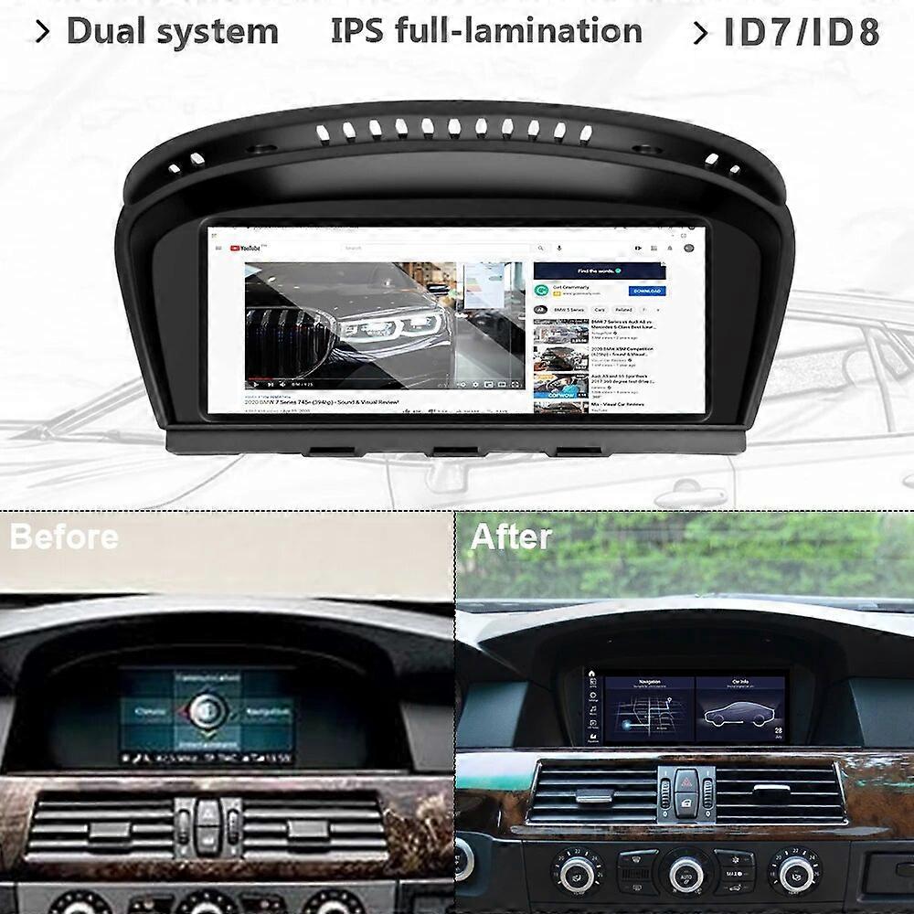 for BMW E60 Screen Wireless Carplay Android Auto Car Video Player ...