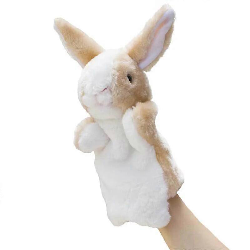 Rabbit Hand Puppet Cartoon Easter Bunny Finger Glove Stuffed Animal ...
