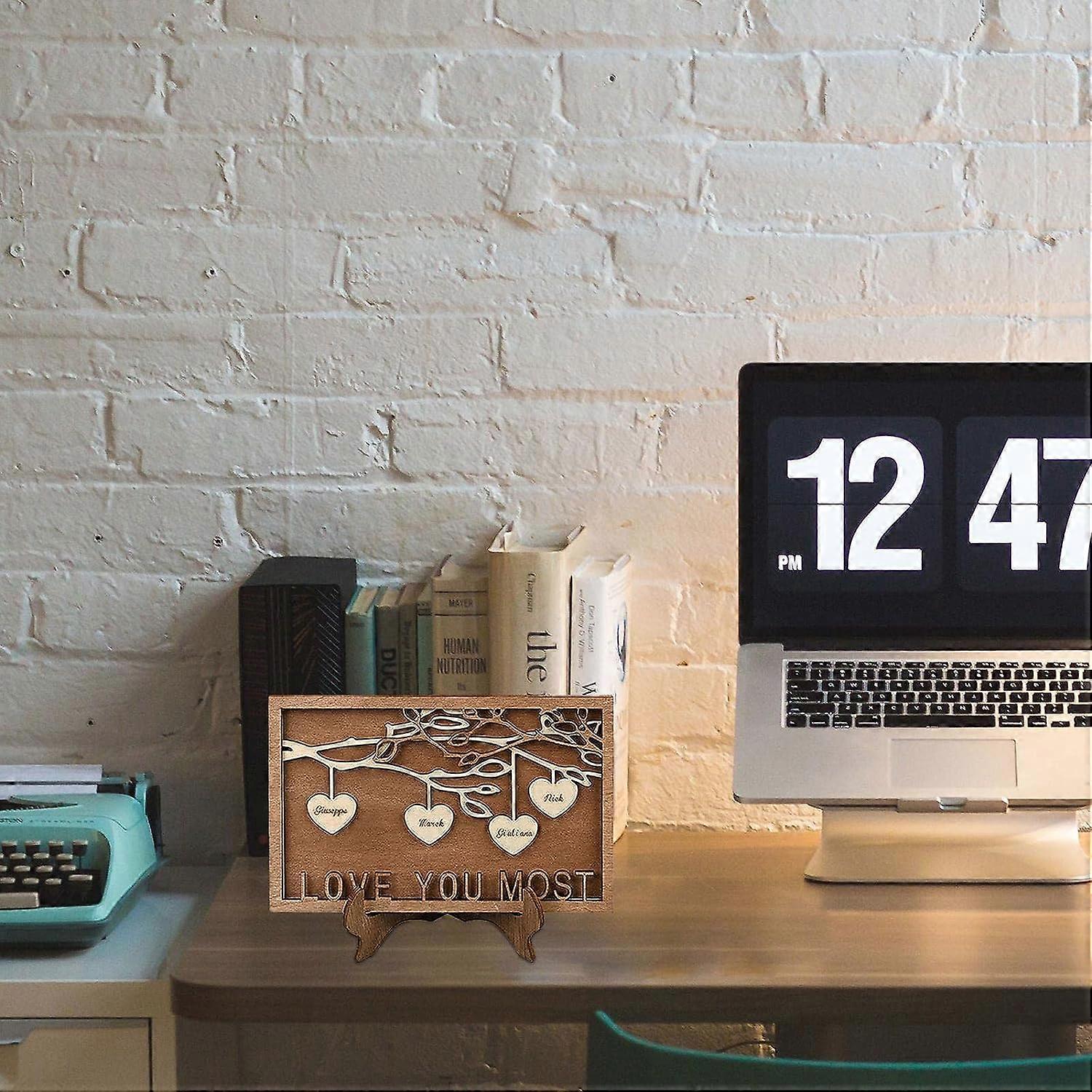 3D Family Tree Decor,4/5/10/12 Names Engraved Family Tree Frames - DIY ...