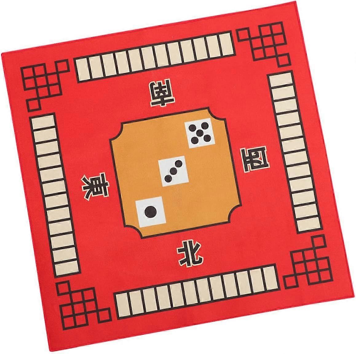 Mahjong Tablecloth Card Protector Sleeves Gaming Desk Decor Green Tile ...