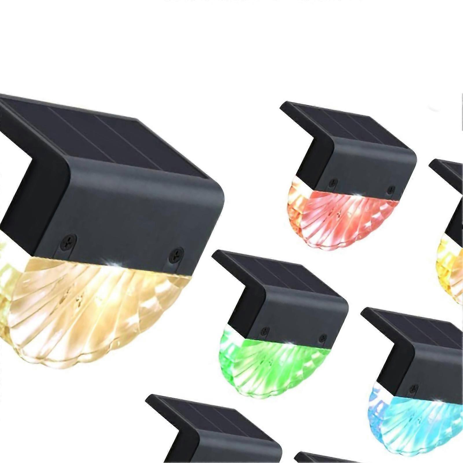 LED Solar Wall Light Warm White Decorative Lamp for Outdoor Courtyard ...