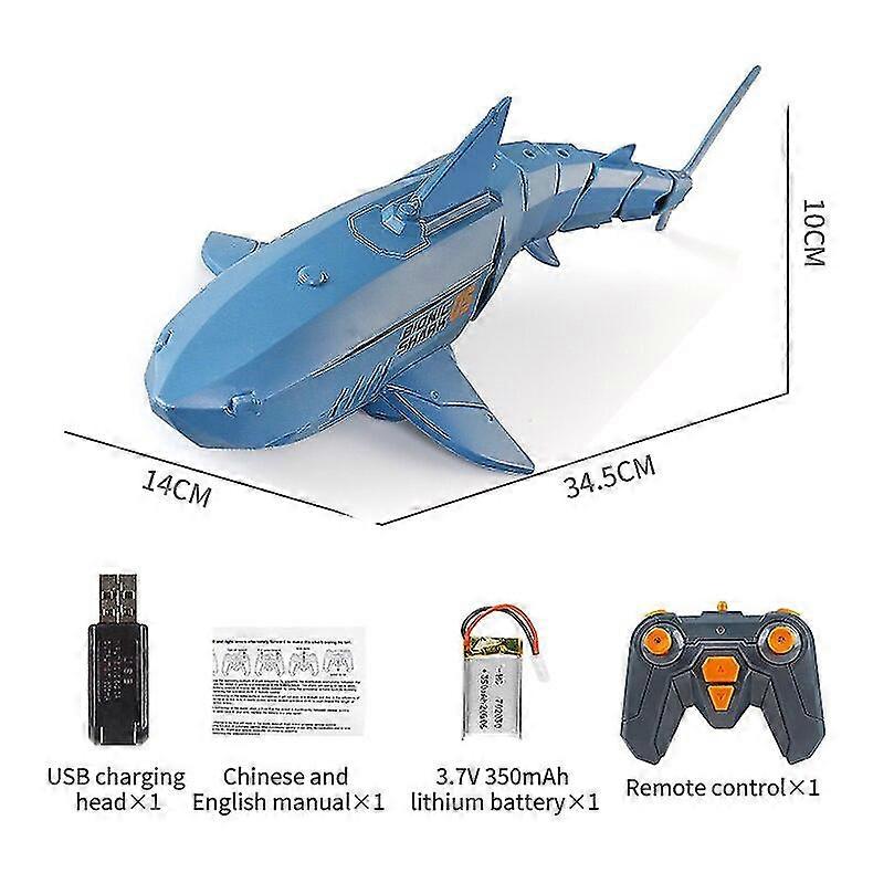 Rc Animal Robot Simulation Shark Electric Prank Toy For Children Boy ...