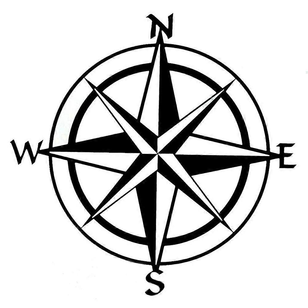 Unique Compass Pattern Car Truck Window Decal Reflective Sticker ...