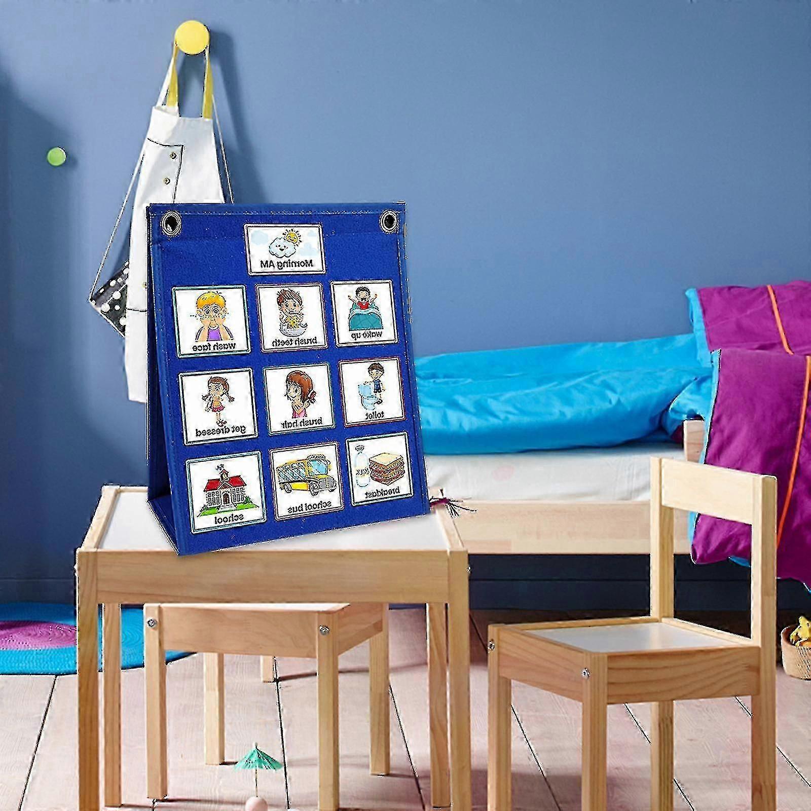 Visual Schedule For Kids Chore Chart, Morning Bedtime Routine Chart For ...