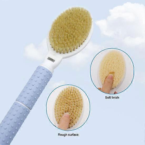Retractable Shower Brush Double-Sided Exfoliation Telescopic Long ...