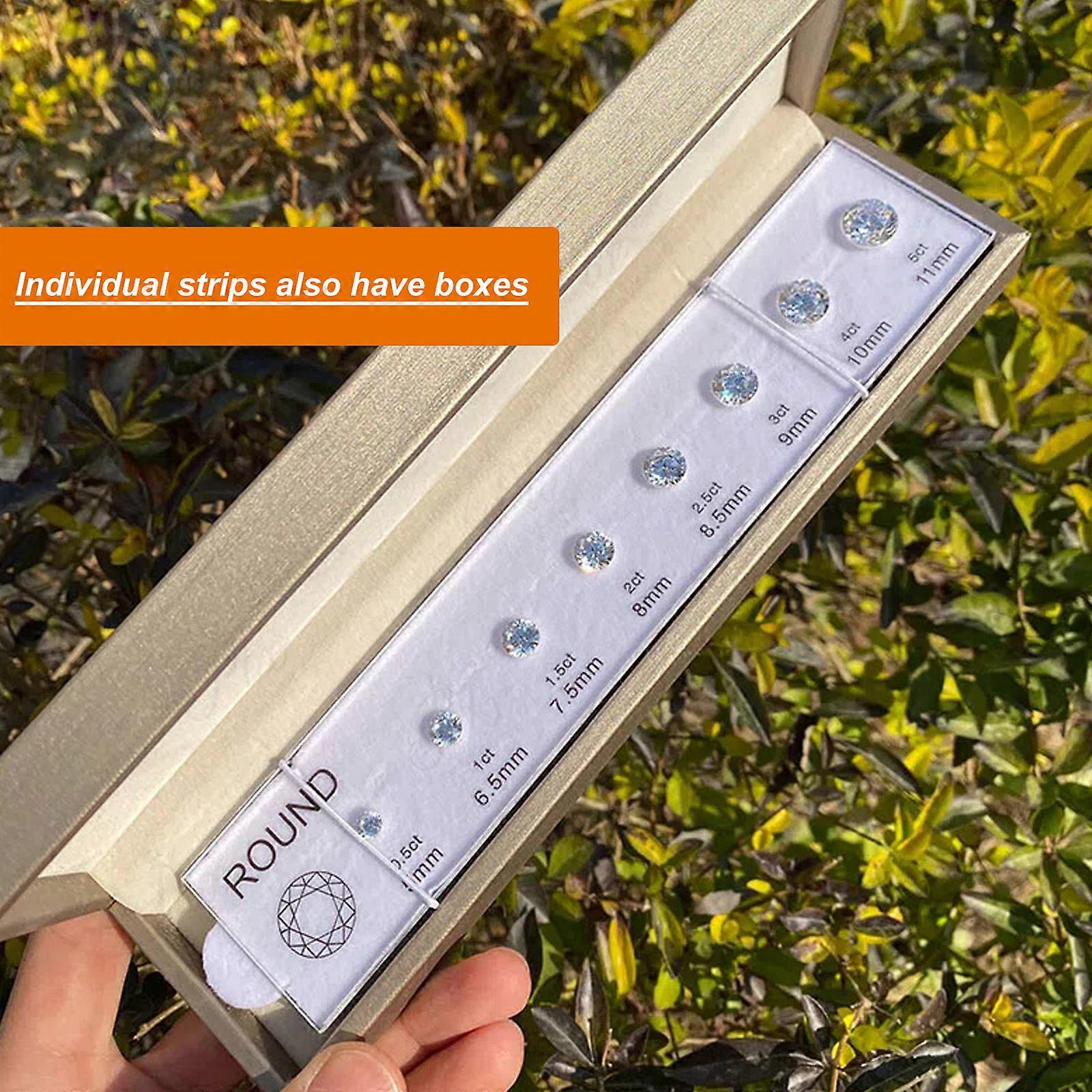 Multipurpose All Shapes Gemstones Rings Size Reference Chart Including ...