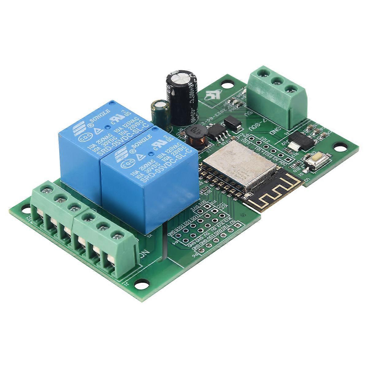 Esp8266 Esp-12F Wifi Relay Module 2Channel 5V/8-80V Network Relay ...