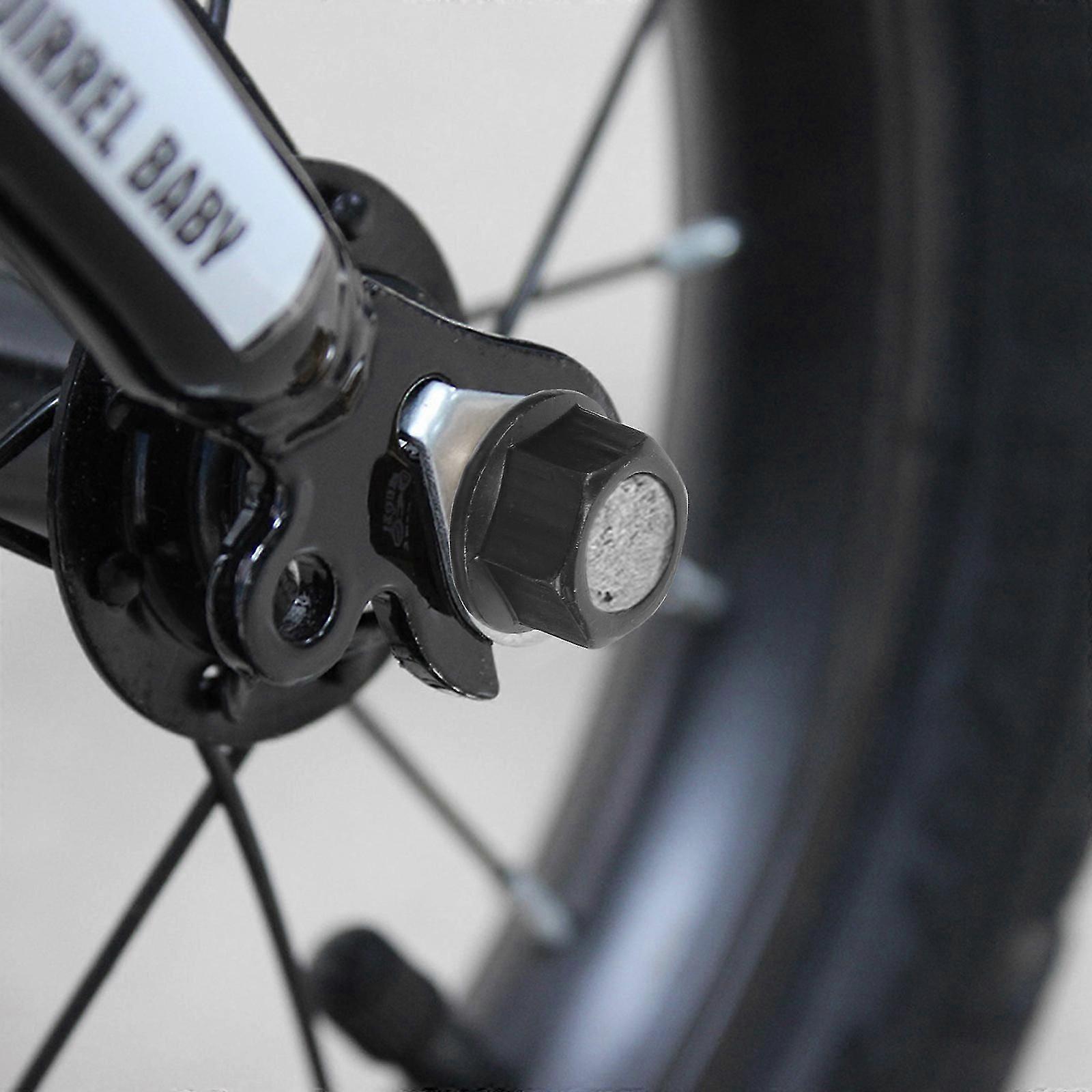 1 Set Bike Nuts Wheel Axle Nut and Safety Hanger Kit Bike Steel Flange ...