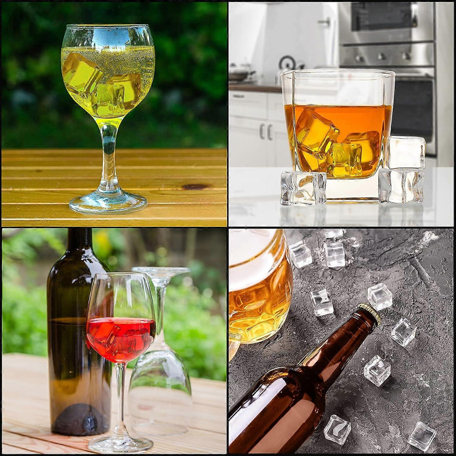 Clear Fake Ice Cubes - 19mm Acrylic Ice Rocks for Wedding Display, Vase ...