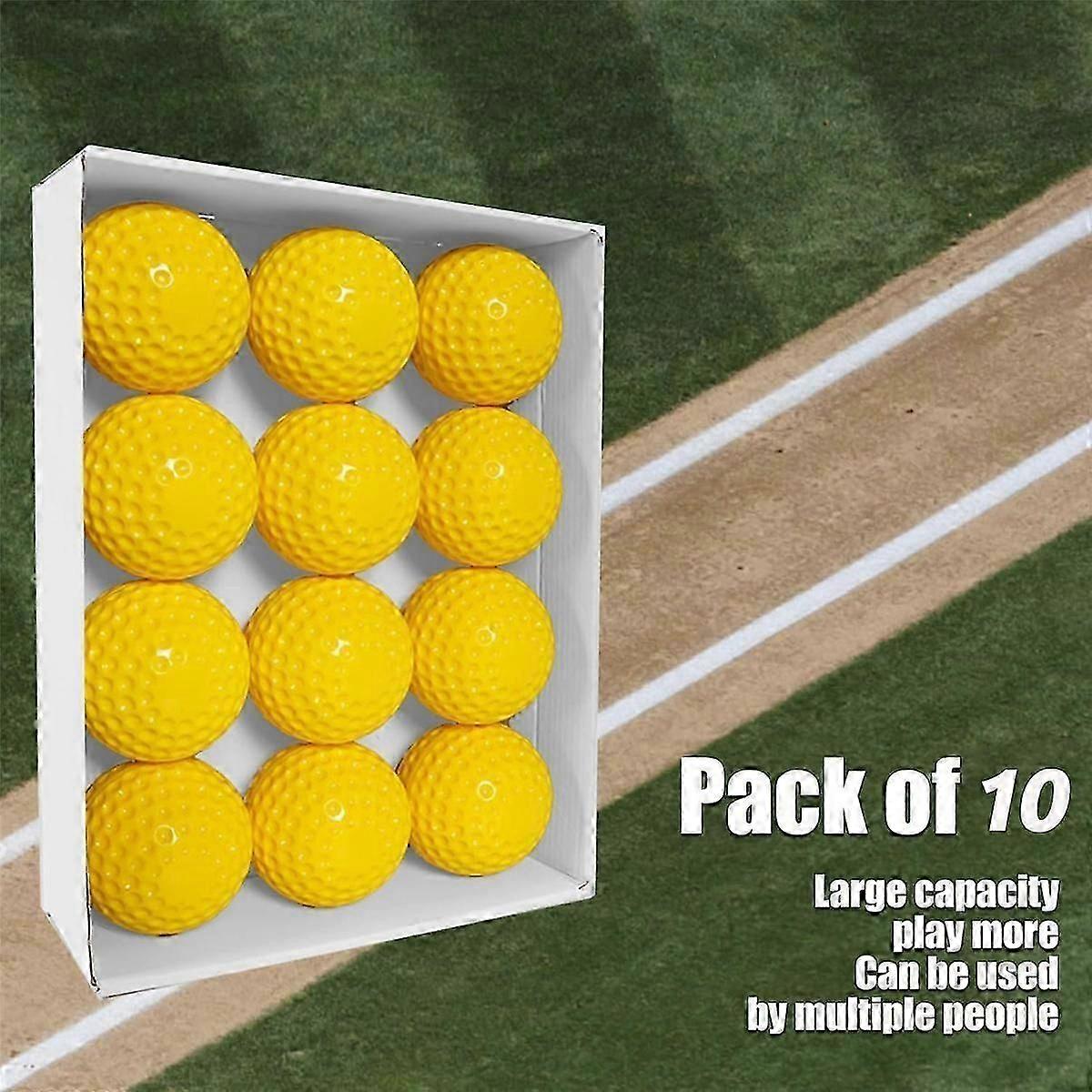 10 Pack Baseballs Training Ball, 9 Inch Pitching Machine Baseballs for ...