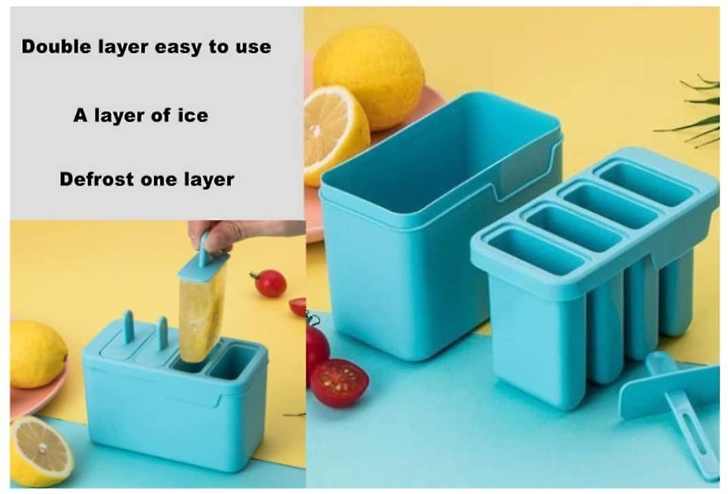 Freeze Ice Lolly Maker,ice Lolly Moulds,4 Moulds,mini Ice Lolly Moulds ...