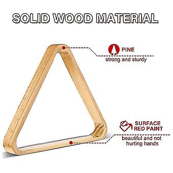 Wooden Billiard Ball Rack Billiard 8-ball Triple-cornered Rack And 9 ...