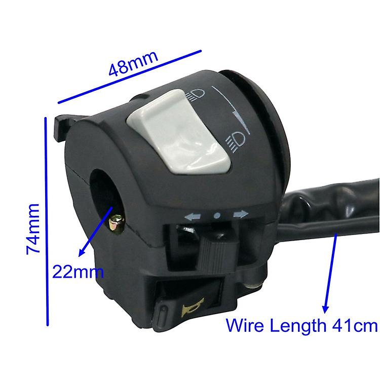 22mm Motorcycle Handle Bar Left Right Switches Horn Turn Signal ...