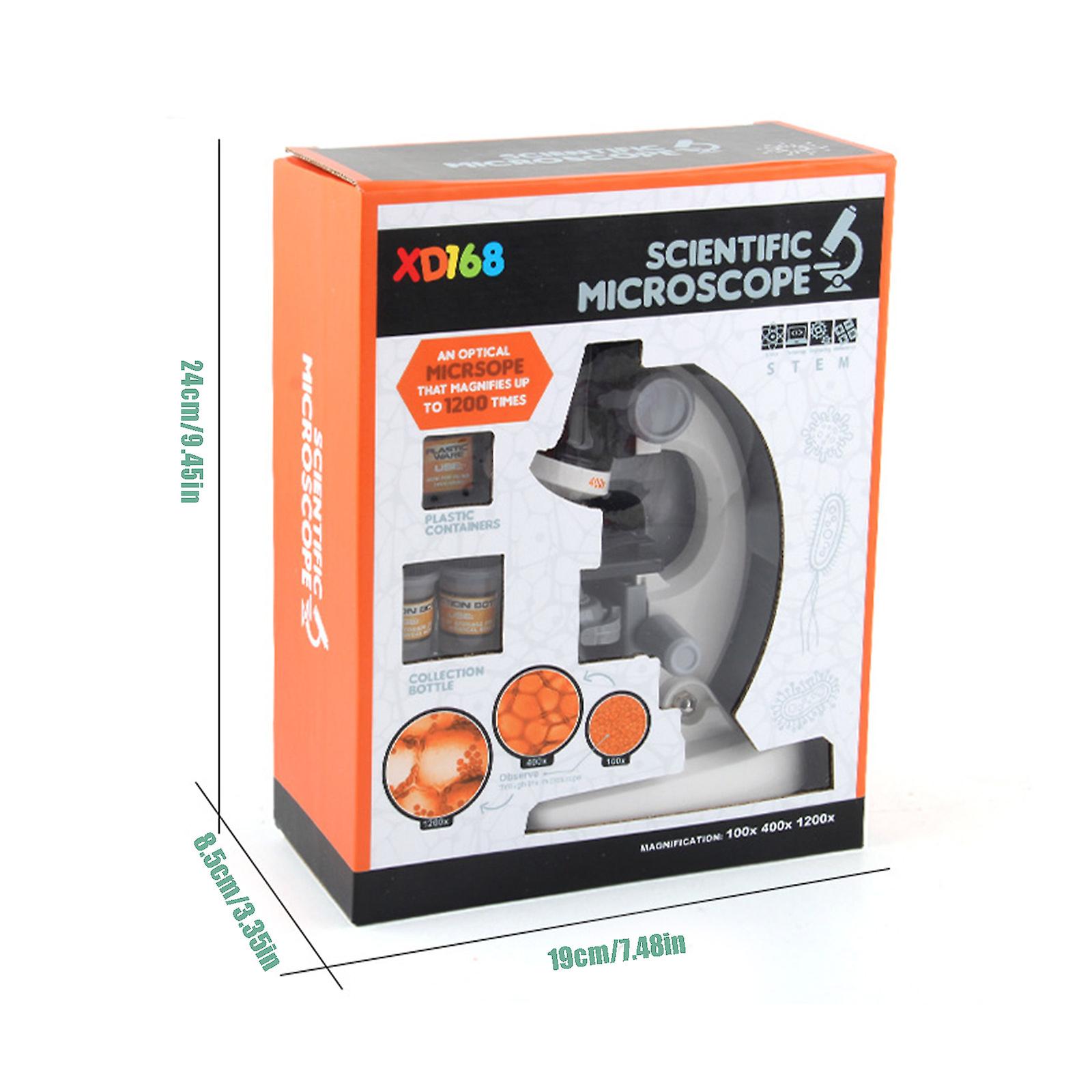 100X-400X-1200X Microscope for Kids Students Adults, with Microscope ...
