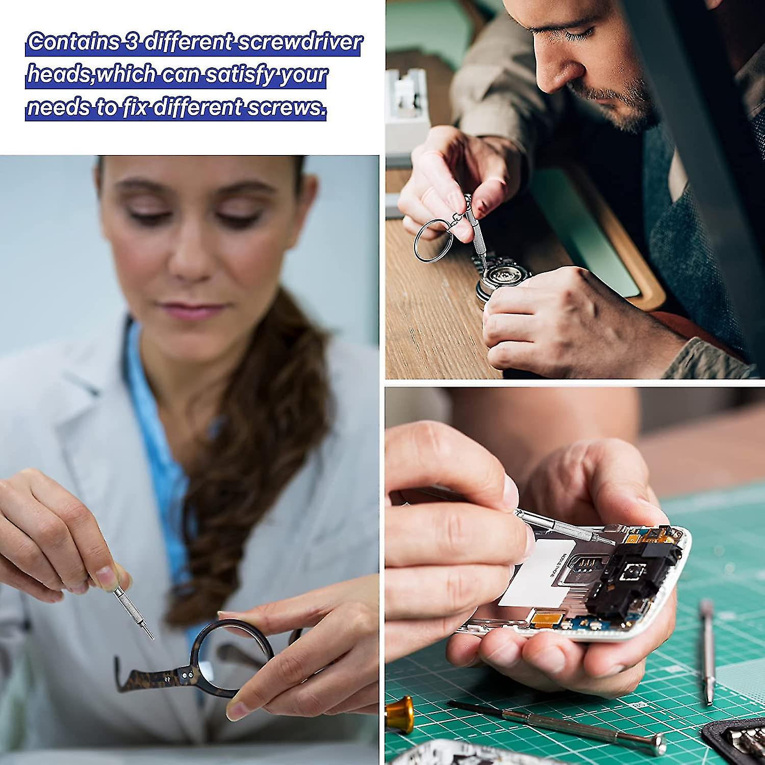 Keychain Eyeglass Screwdriver Portable Screwdriver Key 3 In 1 Glasses ...