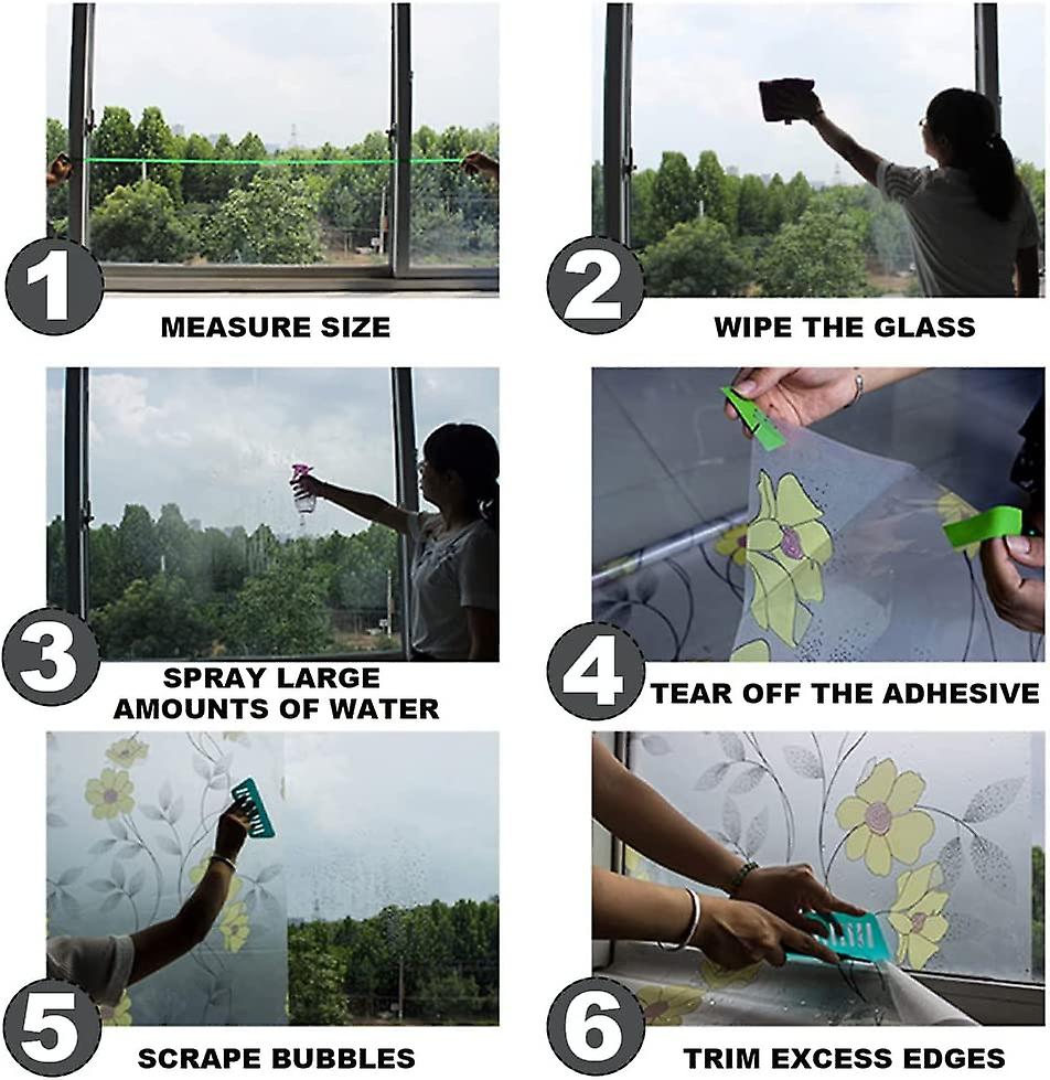 Self-adhesive Decorative Window Film, Window Film Anti Cordially ...