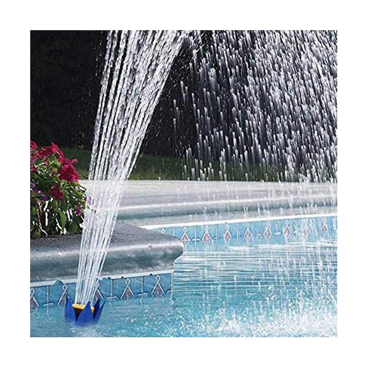 Pool Fountain Adjustable Waterfall Pool Fountain Spray Lotus Shape Pool ...