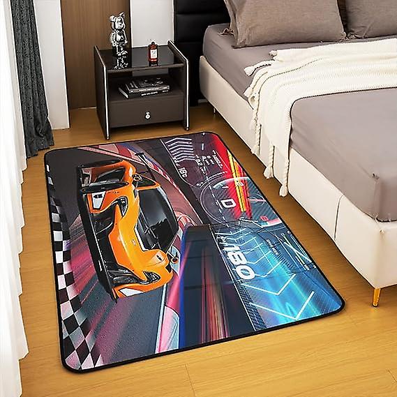 Race Car Living Room Rugs For Speed Sports Car Accent Rug Set Area Rug ...