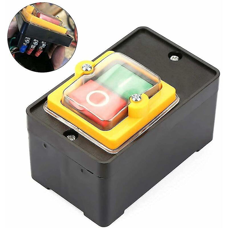 Push Button Switch, AC220V/380V 10A Single Phase/Three Phase Waterproof ...