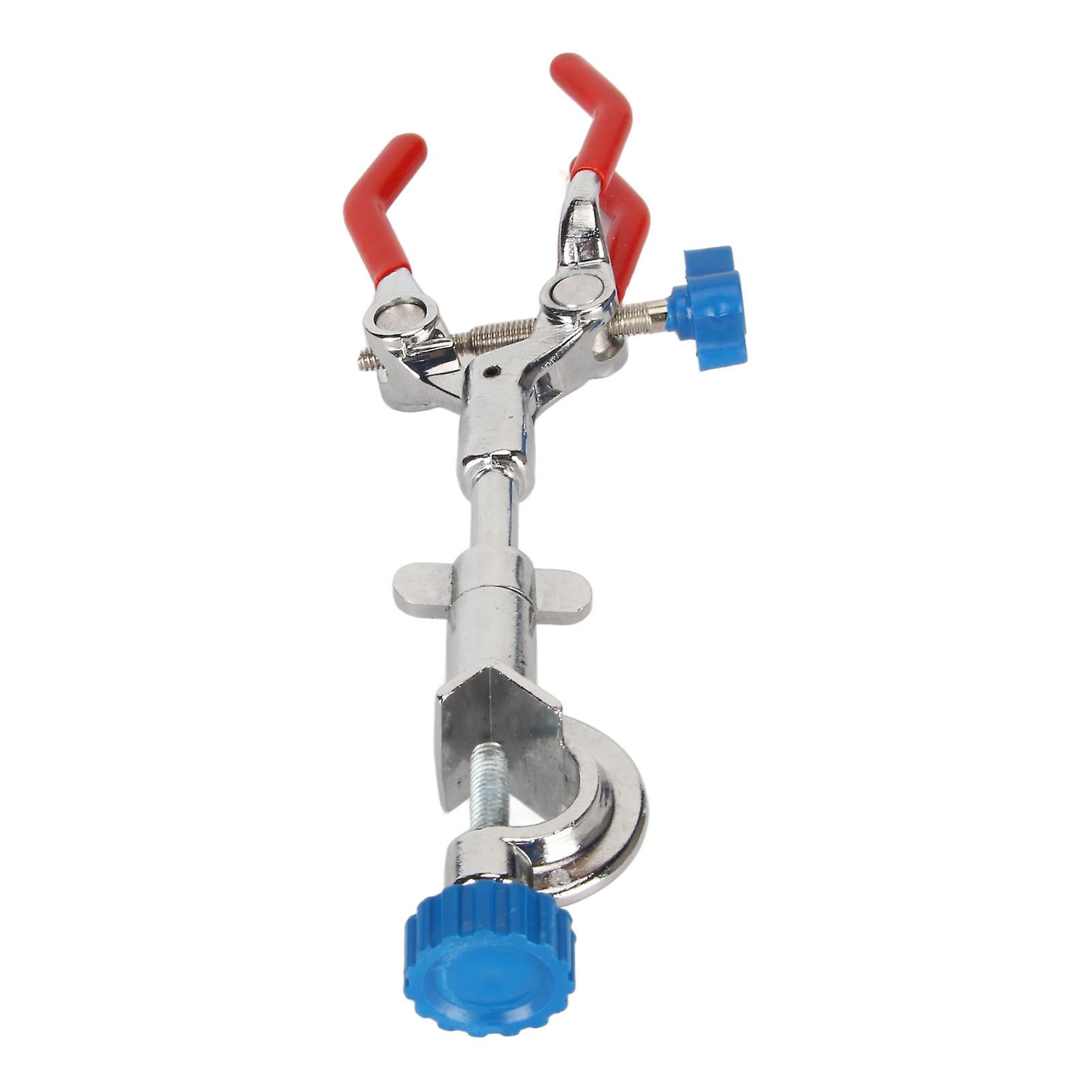 3 Prong Lab Clamp with Rubber Coating Pressure Adjustment 3 Finger ...