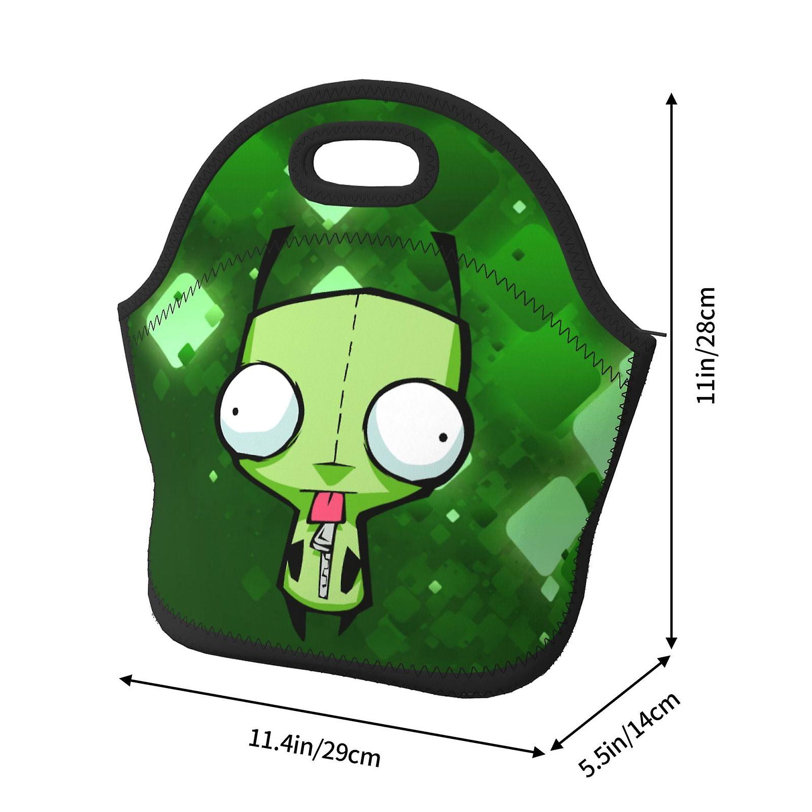 Alien Invader Zim Reusable Lunch Bag Portable Insulated Lunchbag Lunch ...
