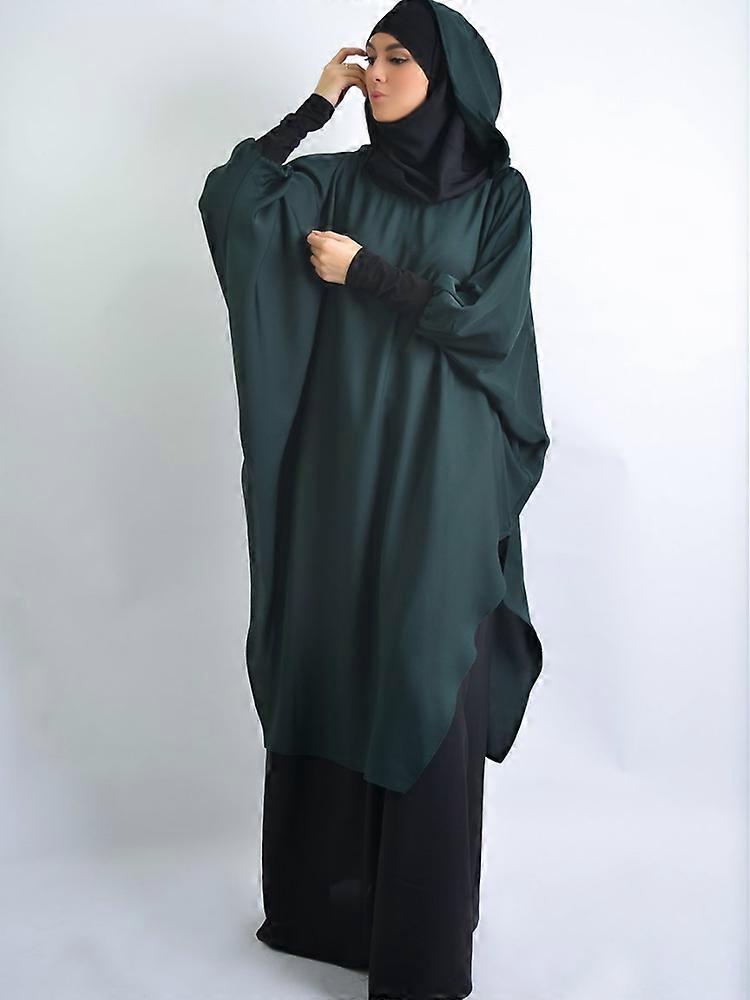 Ramadan Muslim Women Hooded Hijab Dress Prayer Garment Long Khimar ...