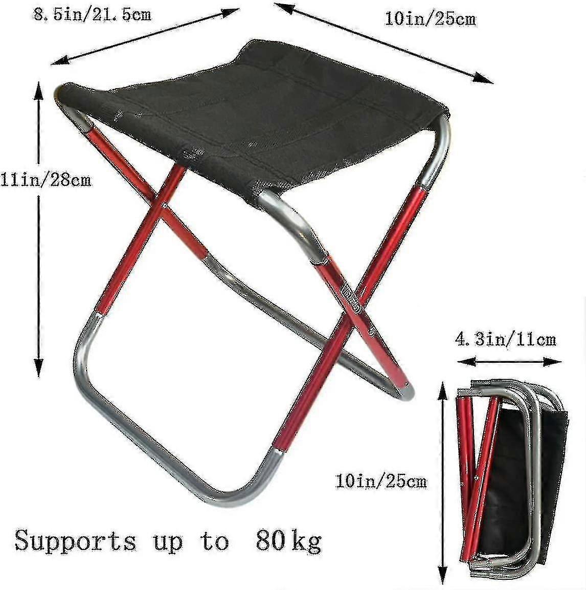 Camping Folding Stool Mini Outdoor Collapsible Slacker Chairs Seat ...