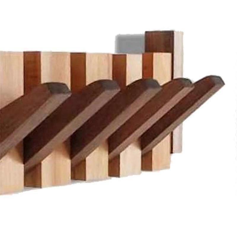 Walnut Coat Rack Wall-Mounted Hook Hidden Decoration Hook Hanger ...