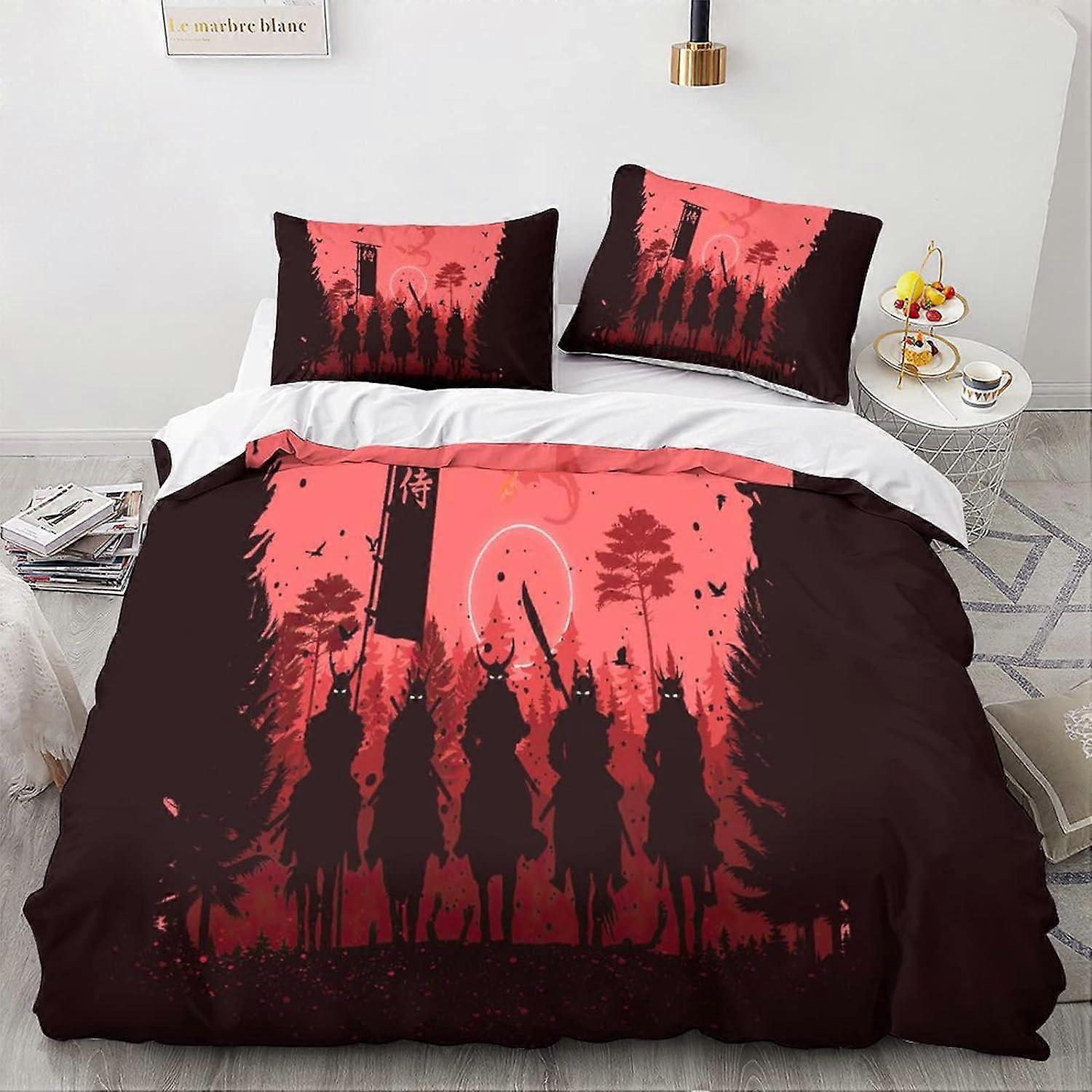 Samurai Bedding Set Microfiber Pieces with Duvet Cover and Pillowcase ...