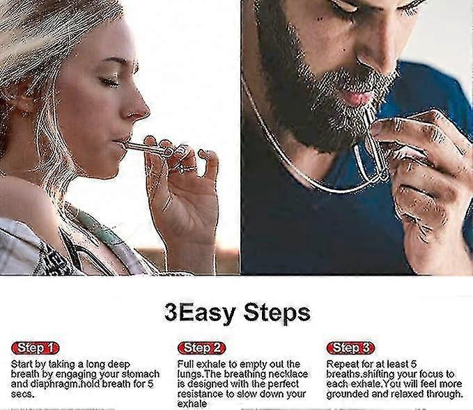 Stop Smoking Breathing Necklace - Quit Smoking Aid, Anxiety Relief ...