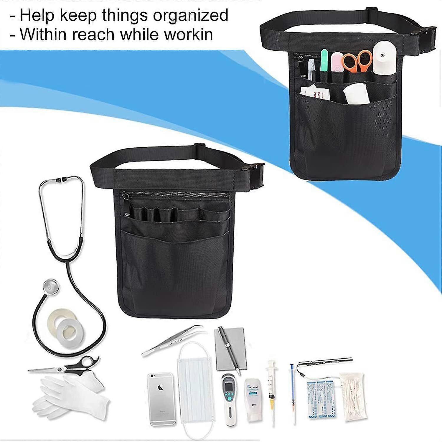 Medical Supplies Nurse Bag Portable Nurse Pouch Extra Pocket Medical ...
