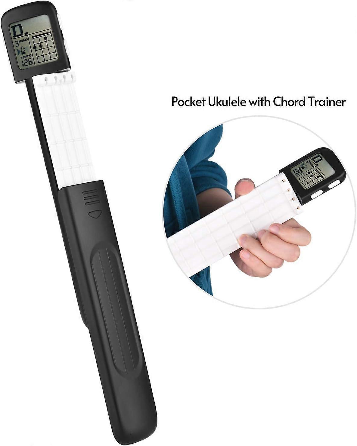 Pocket Ukulele Portable Ukulele Chord Trainer Uke Fingering Practice ...