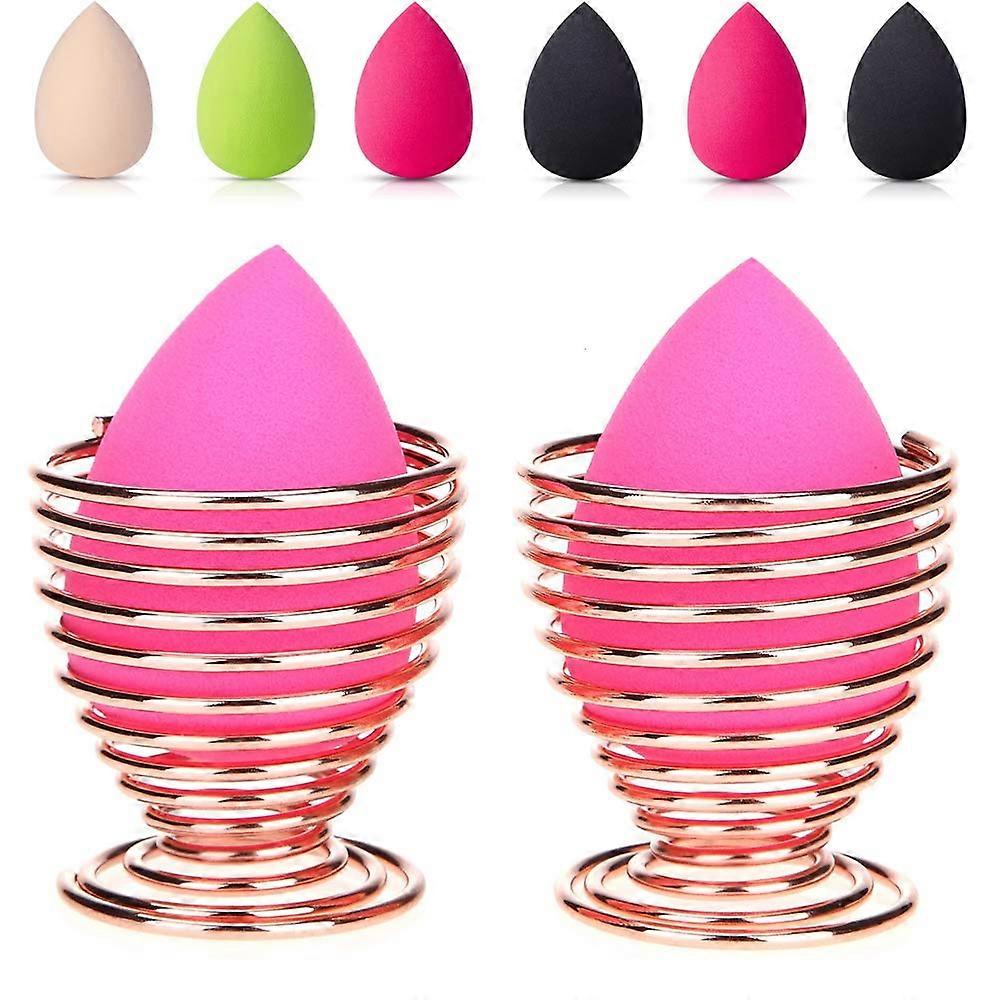 Beauty Sponge Blender Holder,(3 Pack Rose Gold) Makeup Sponge Drying ...