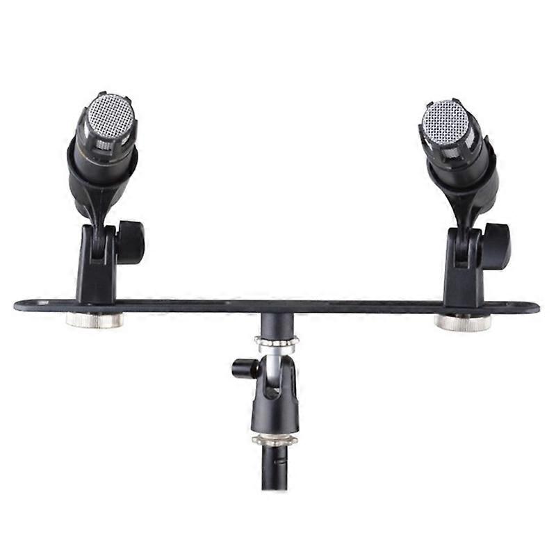 MAS020 Double Microphone Stand Stereo Recording Dual Microphone Stand ...