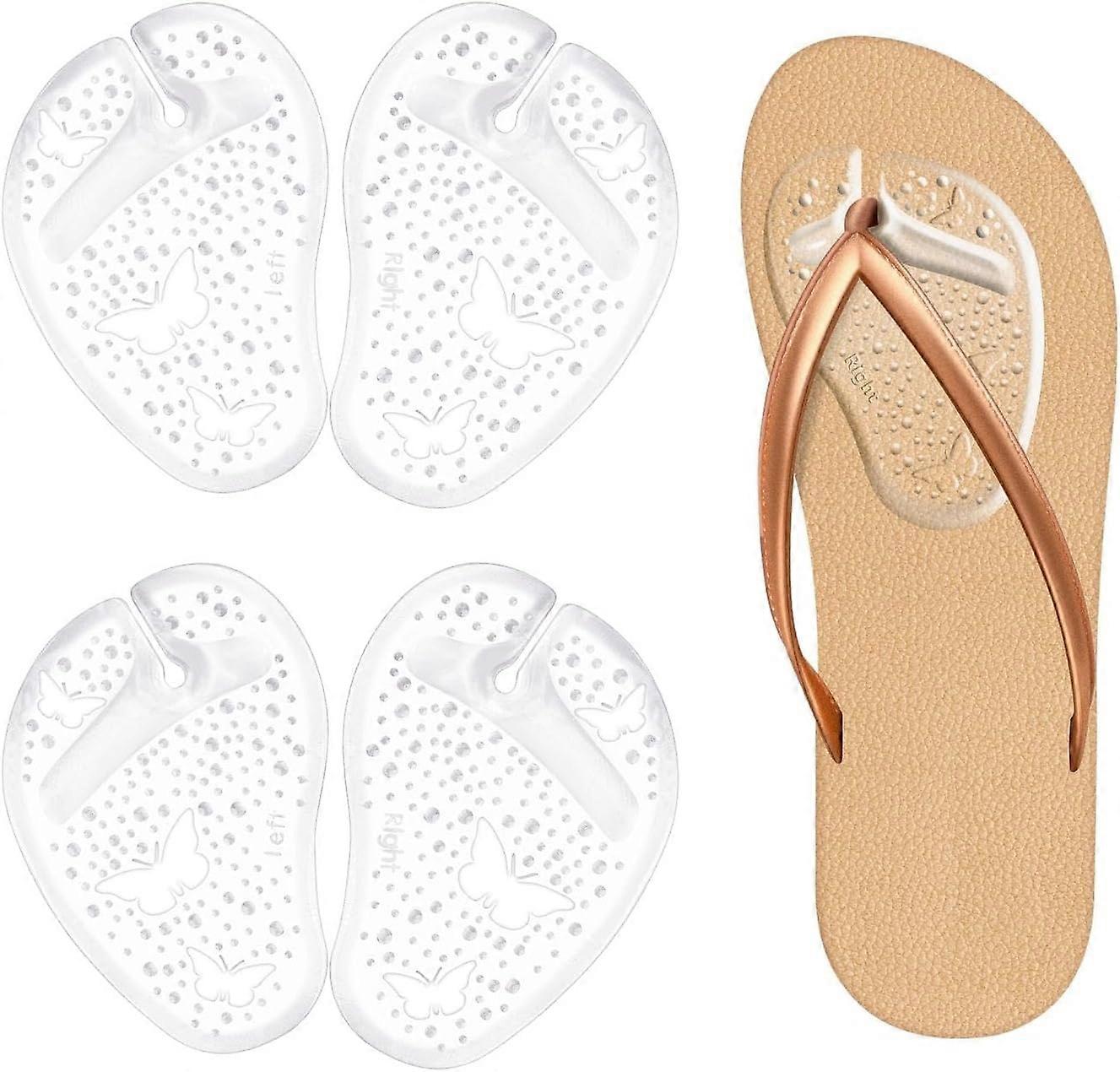 Gel Metatarsal Pads for Thong Sandals Flip-Flops, 2Pairs Forefoot ...