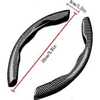 2 PC Car Steering Wheel Cover , Anti-slip Breathable CarbonMicrofiber ...