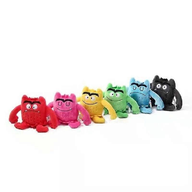 6pcs 15cm Kawaii The Color Monster Plush Toys Cute Stuffed Toy Children ...