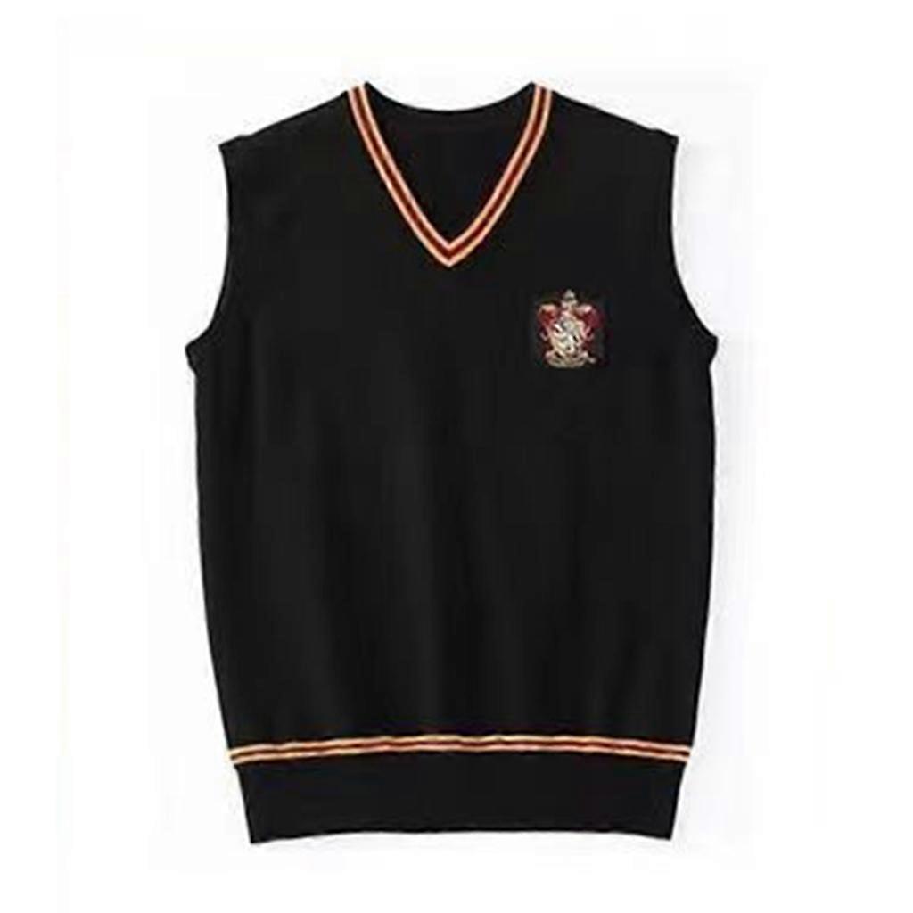 Cosplay Costume School Uniforms Sleeveless Knit Pullover Warm Sweater ...