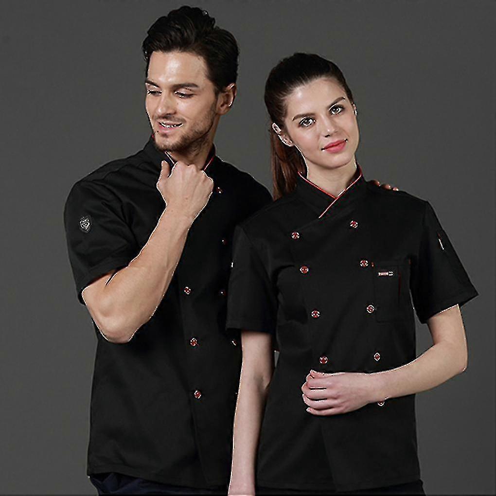 Men's Chef Button Adjustable Home Cotton Chef Uniform Shirt | Fruugo UK