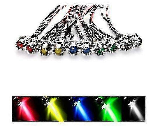 Led Indicator, 12v Indicator Bulb Dashboard Dashboard Panel Warning ...