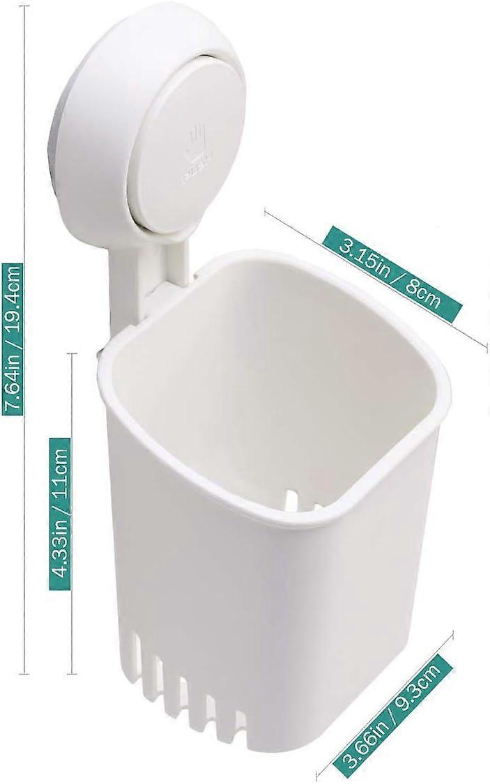 Toothbrush Holder, Shower Storage Powerful Suction Cup for Toothpaste ...