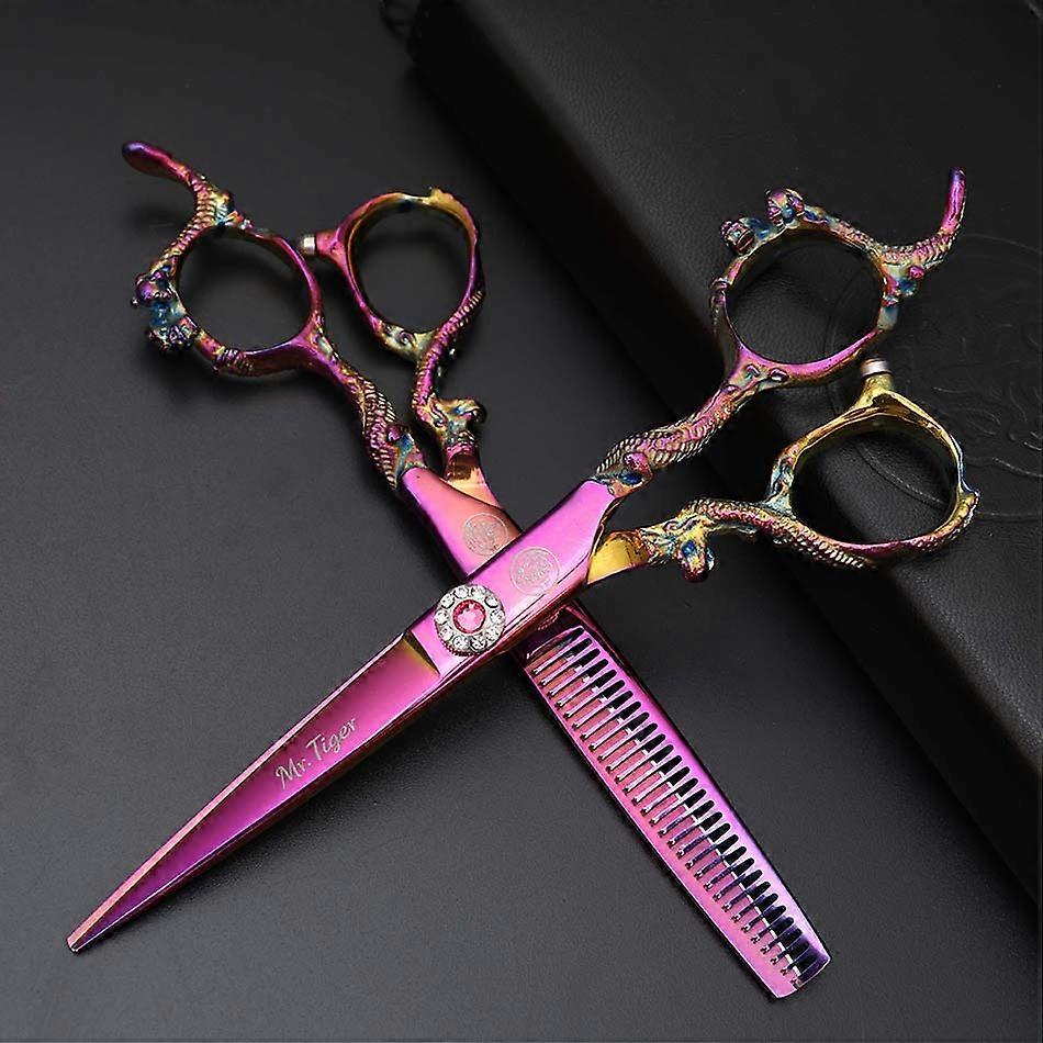 Japan Hair Scissors 5.5 6.0 Professional Hairdressing Scissors Thinning Barber Scissor Set Hair ...